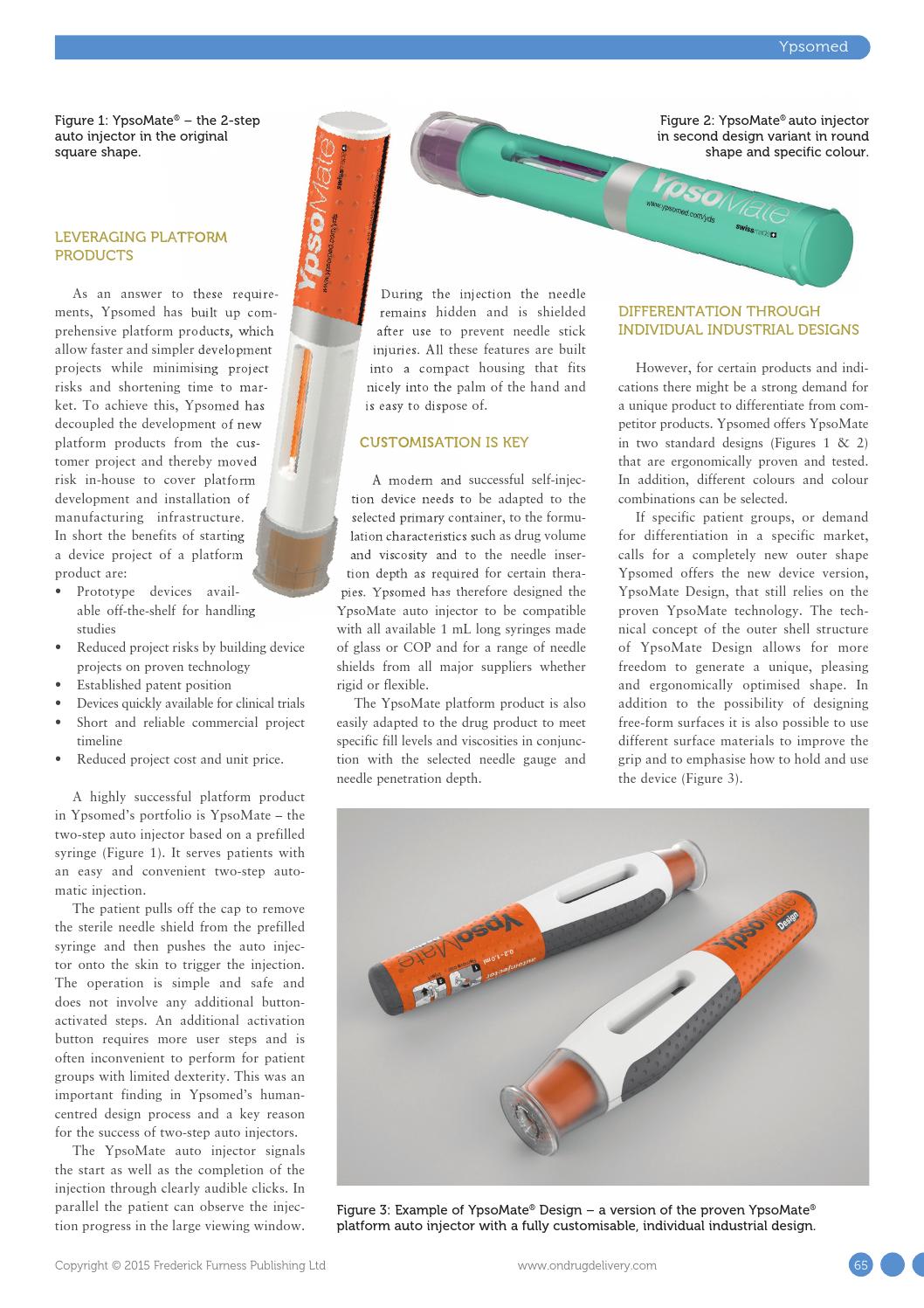 Prefilled Syringes And Injection Devices Ondrugdelivery Issue 61