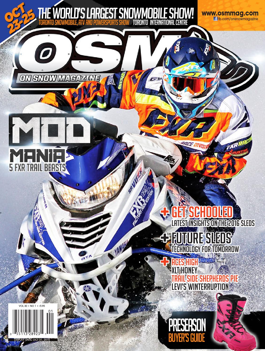 OSM Canada 30.1 - Fall 2015 by On Snow Magazine - ATV World Magazine ...