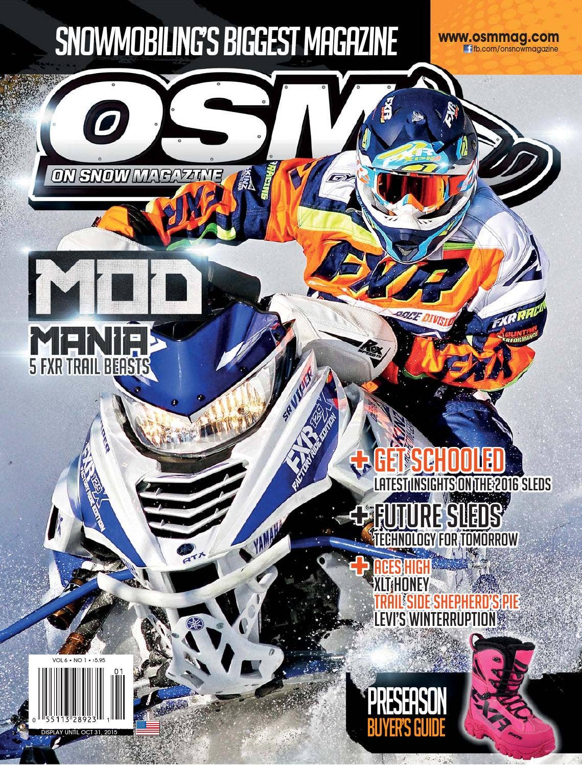 OSM USA 6.1 Fall 2015 by On Snow Magazine - ATV World Magazine - Issuu