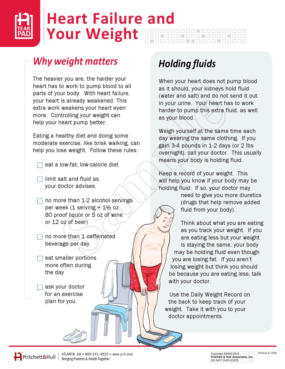 Heart Failure and Your Weight (item#368A) by Pritchett & Hull ...