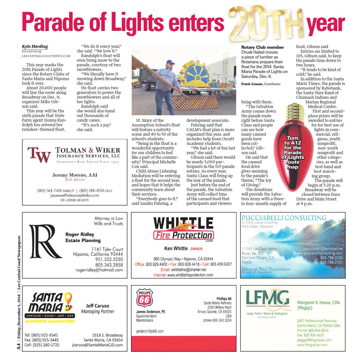 Santa Maria Christmas Parade of Lights 2014 by Santa Maria Times - Issuu