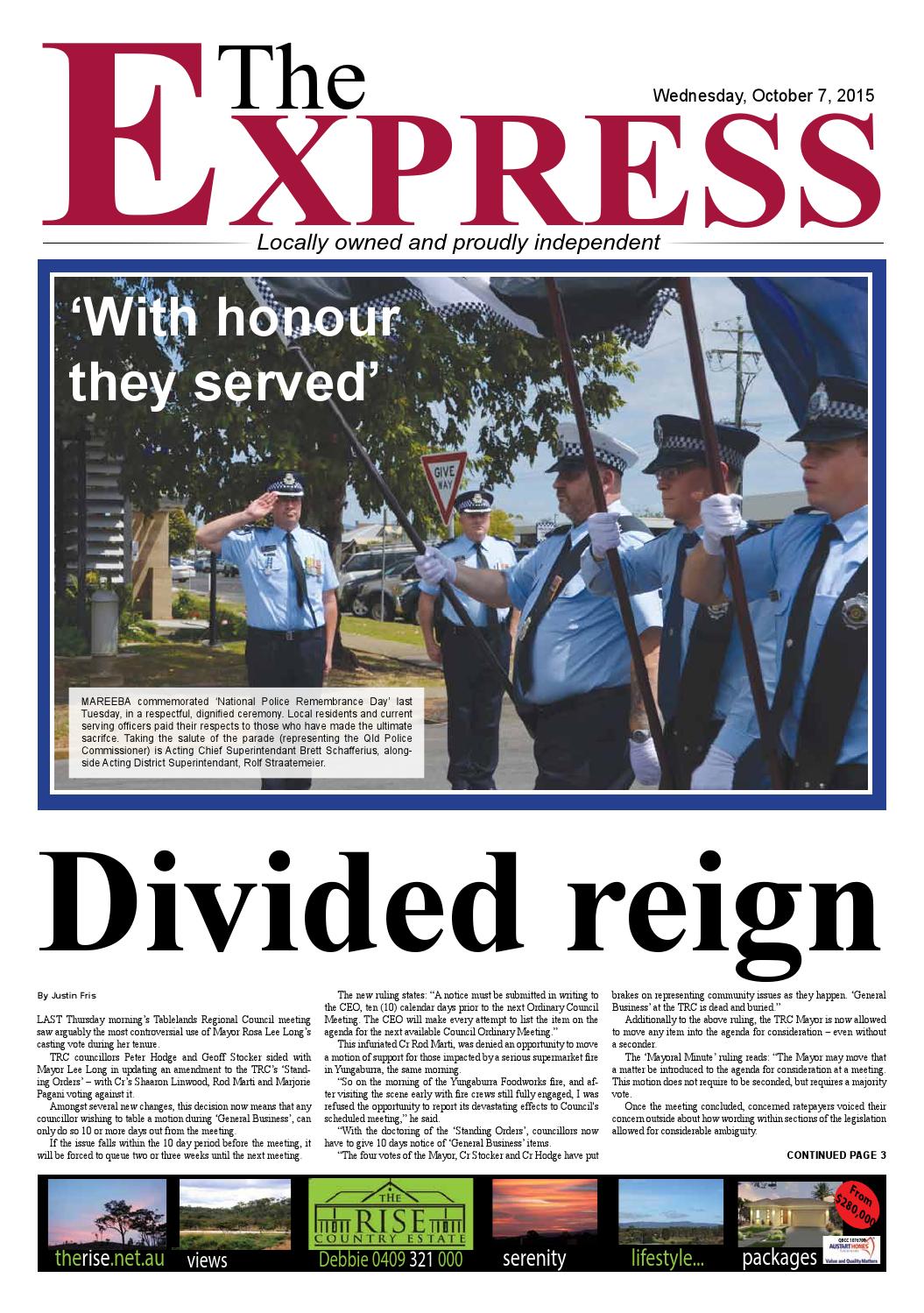 The Express Newspaper 7th October 2015 by Carlo Portella - Issuu