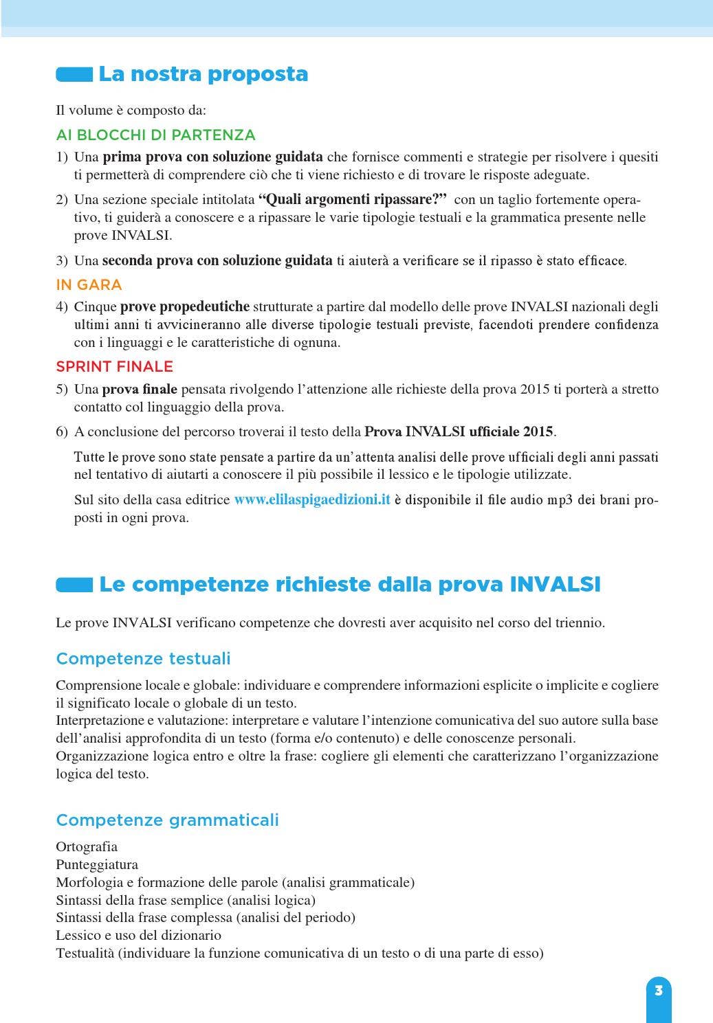 INVALSI Prove nazionali italiano by ELI Publishing - Issuu