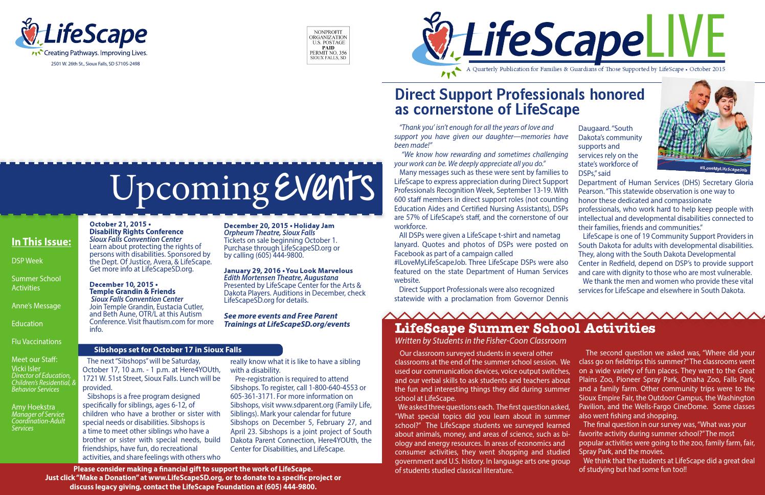 LifeScape Live - October 2015 by LifeScape - Issuu