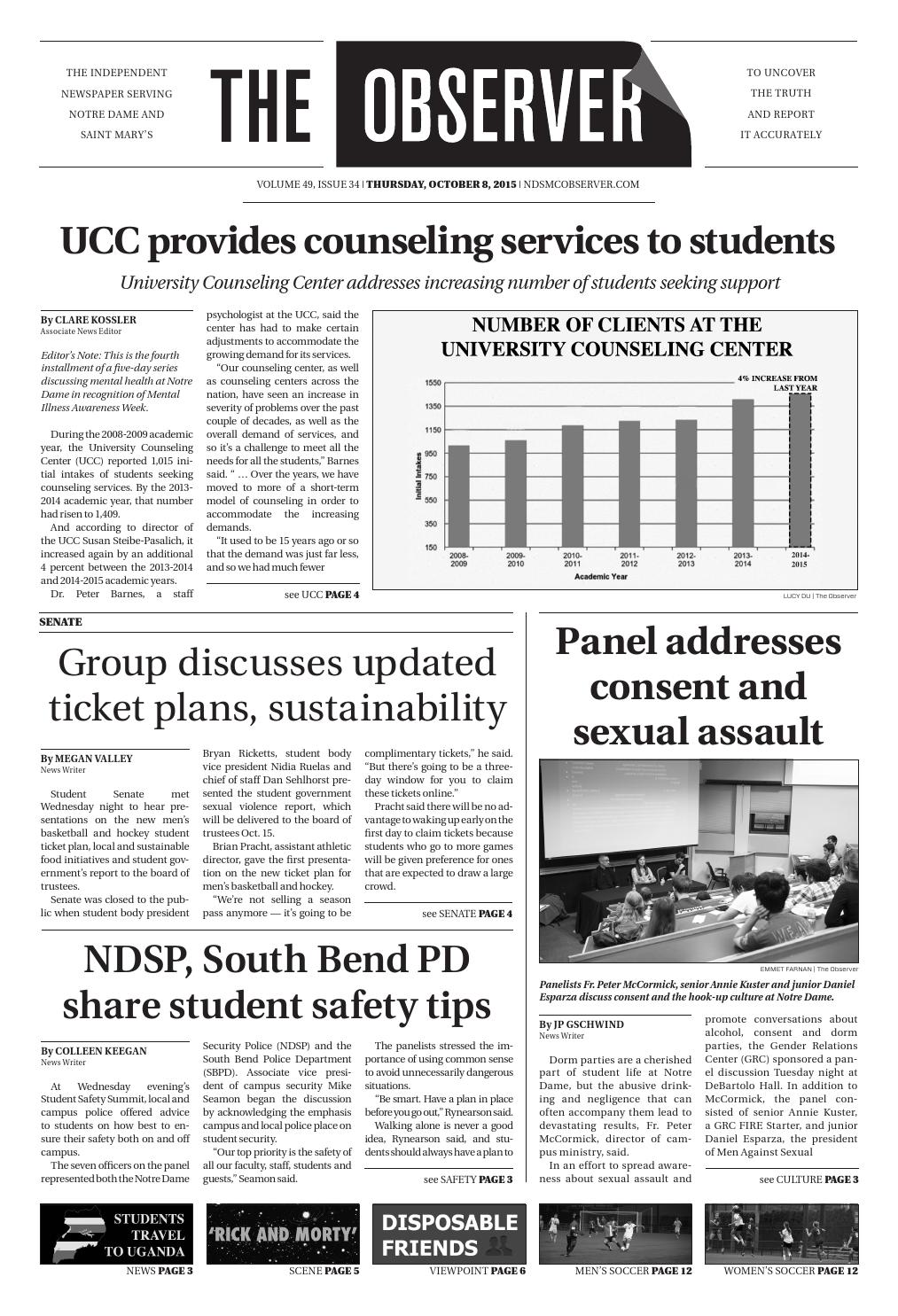 Print Edition of The Observer for Thursday, October 8, 2015 by The ...