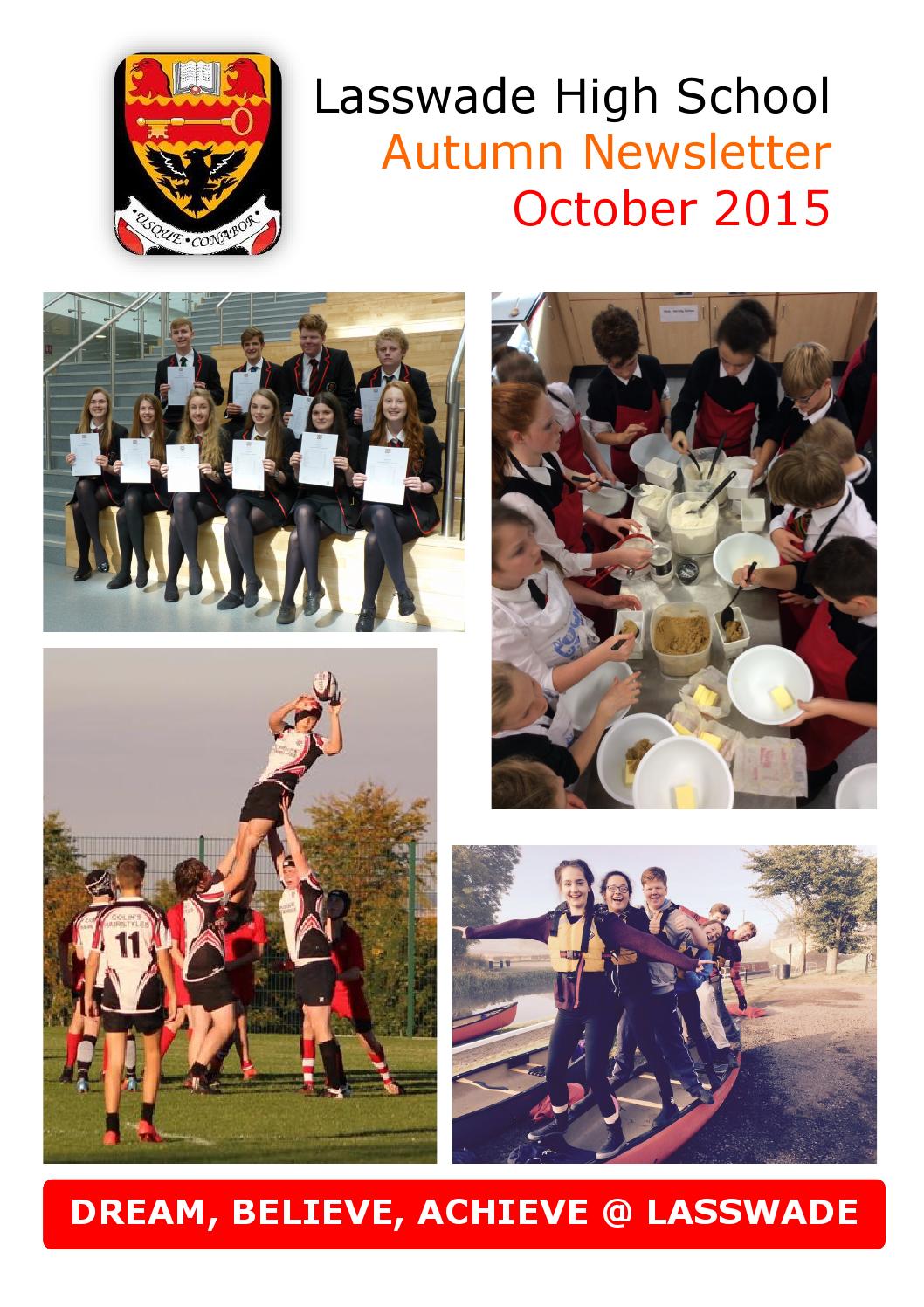 Lasswade high school autumn newsletter 2015 by colin Mitchell - Issuu