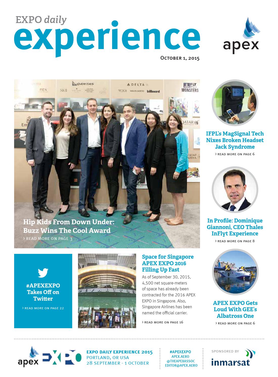 APEX EXPO Daily Experience 2015 – 3 by Spafax - Issuu