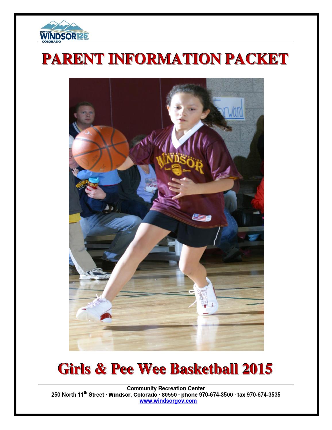 Parent Packet Girls & Pee Wee Basketball by Town of Windsor - Issuu