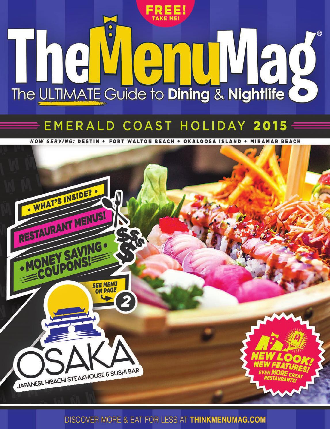 Destin Menu Mag Holiday 2015 by The Menu Mag - Issuu