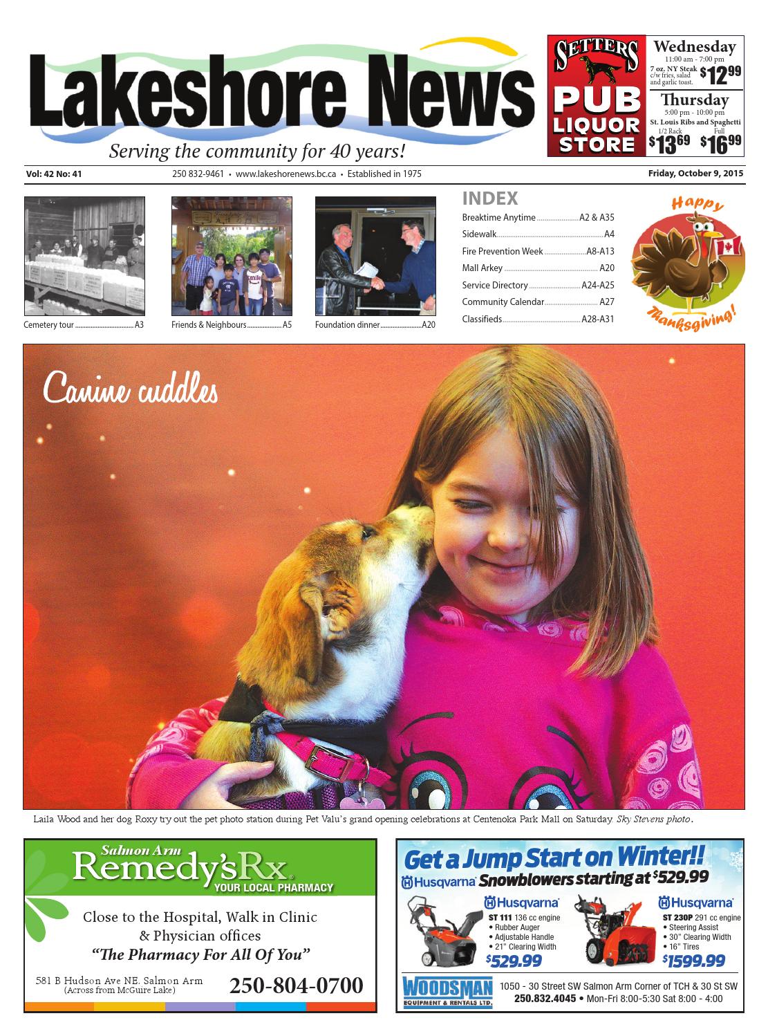 Lakeshore News, October 09, 2015 by Black Press Media Group - Issuu