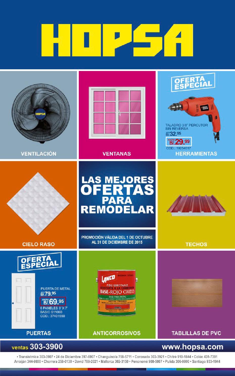 Catalogo Hopsa Ofertas Para Remodelar 2015 by Interiores & Estilo - Issuu