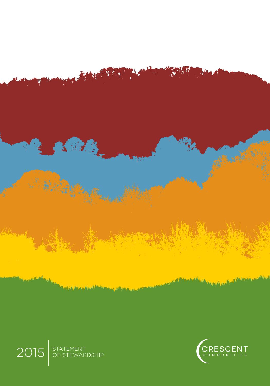 Crescent Communities 2015 Statement of Stewardship by Crescent ...