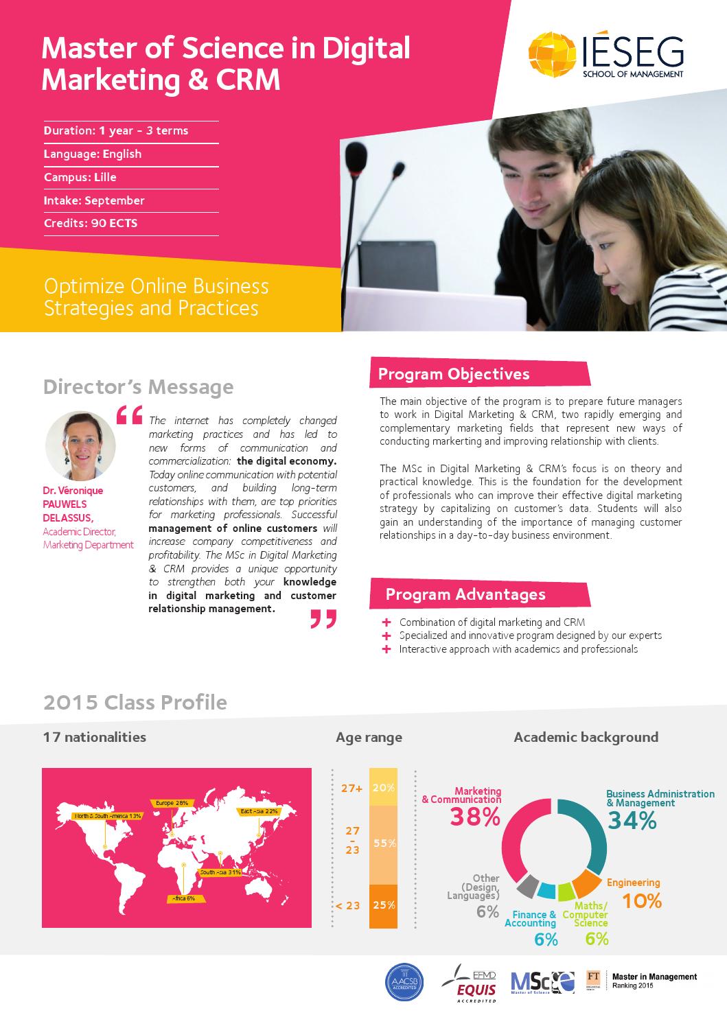 IÉSEG MSc in Digital Marketing & CRM by IÉSEG - Issuu