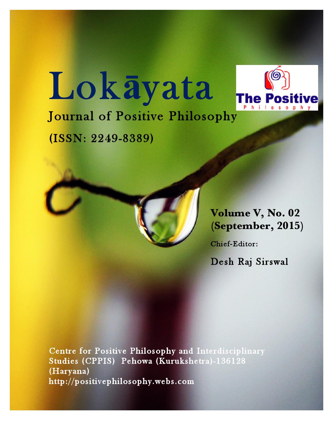Lokayata Vol V, No 02 ( Sept 2015) by CPPIS Pehowa - Issuu