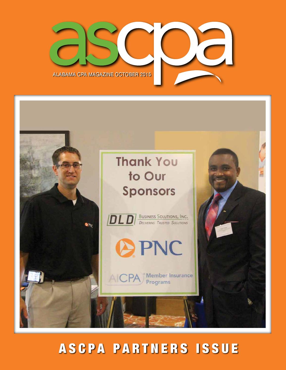 ASCPA Magazine October 2015 by Alabama Society of CPAs - Issuu