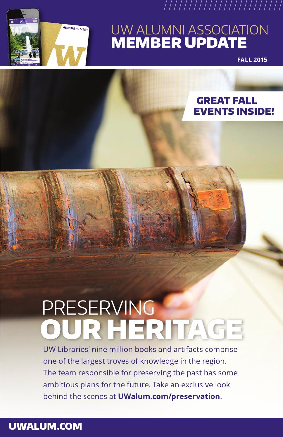 UWAA Member Update: Fall 2015 by University of Washington Alumni ...