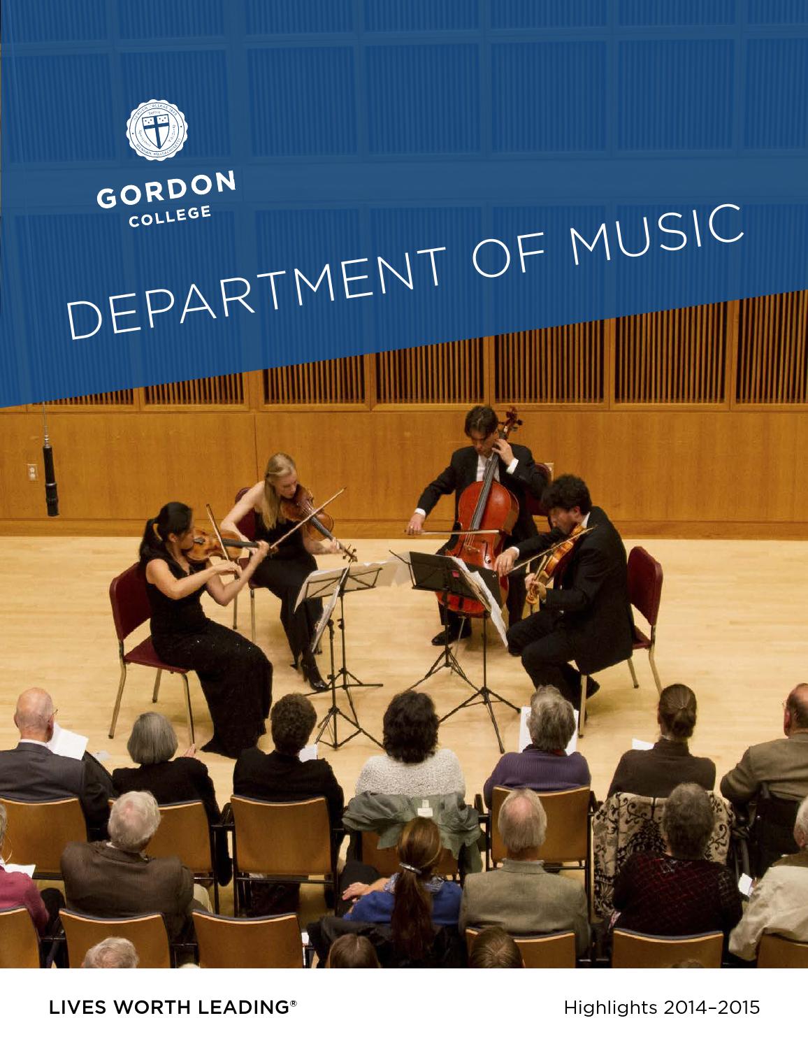 2014–15 Music at Gordon by Gordon College - Issuu