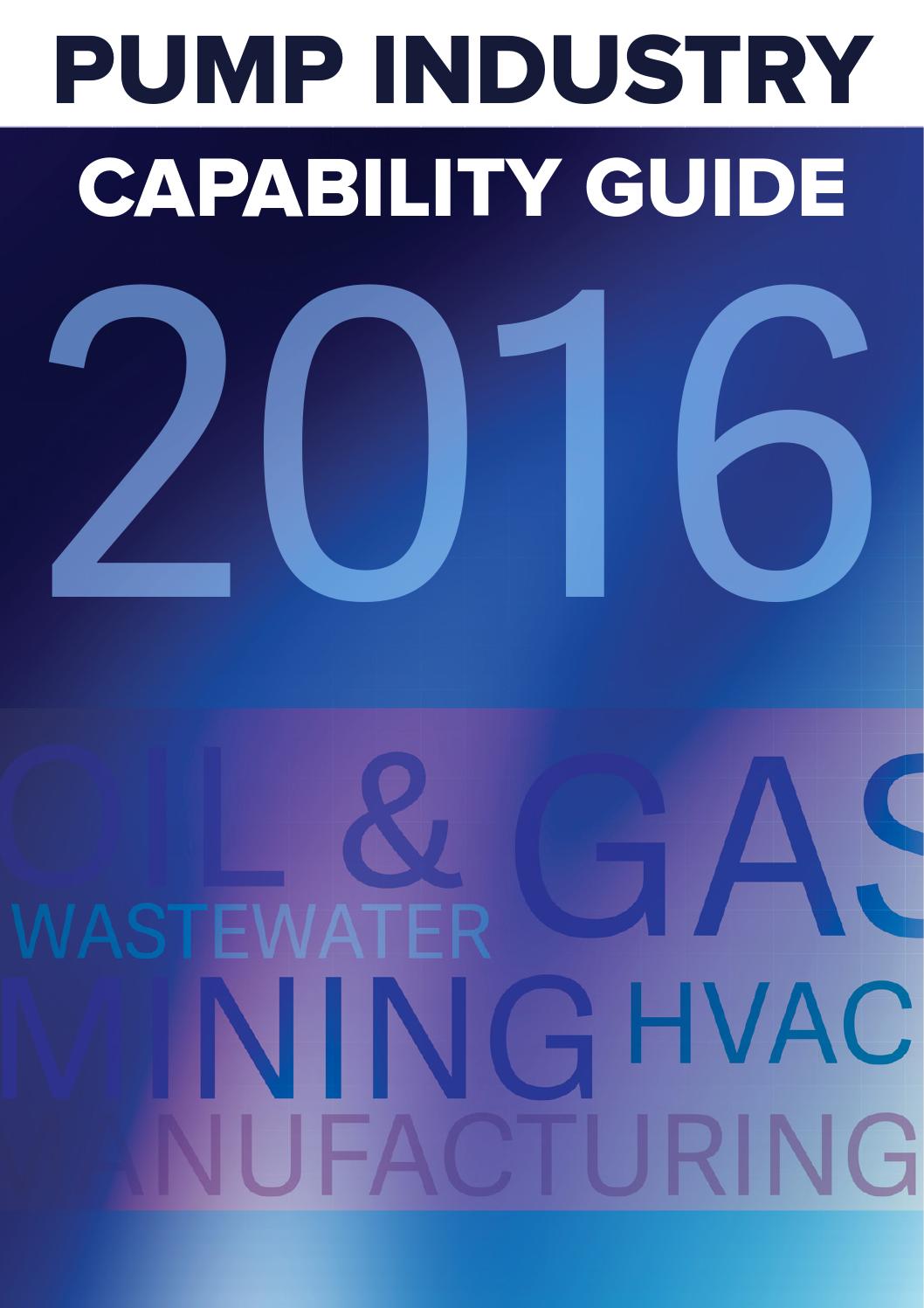 Pump Industry Capability Guide 2016 by Monkey Media - Issuu