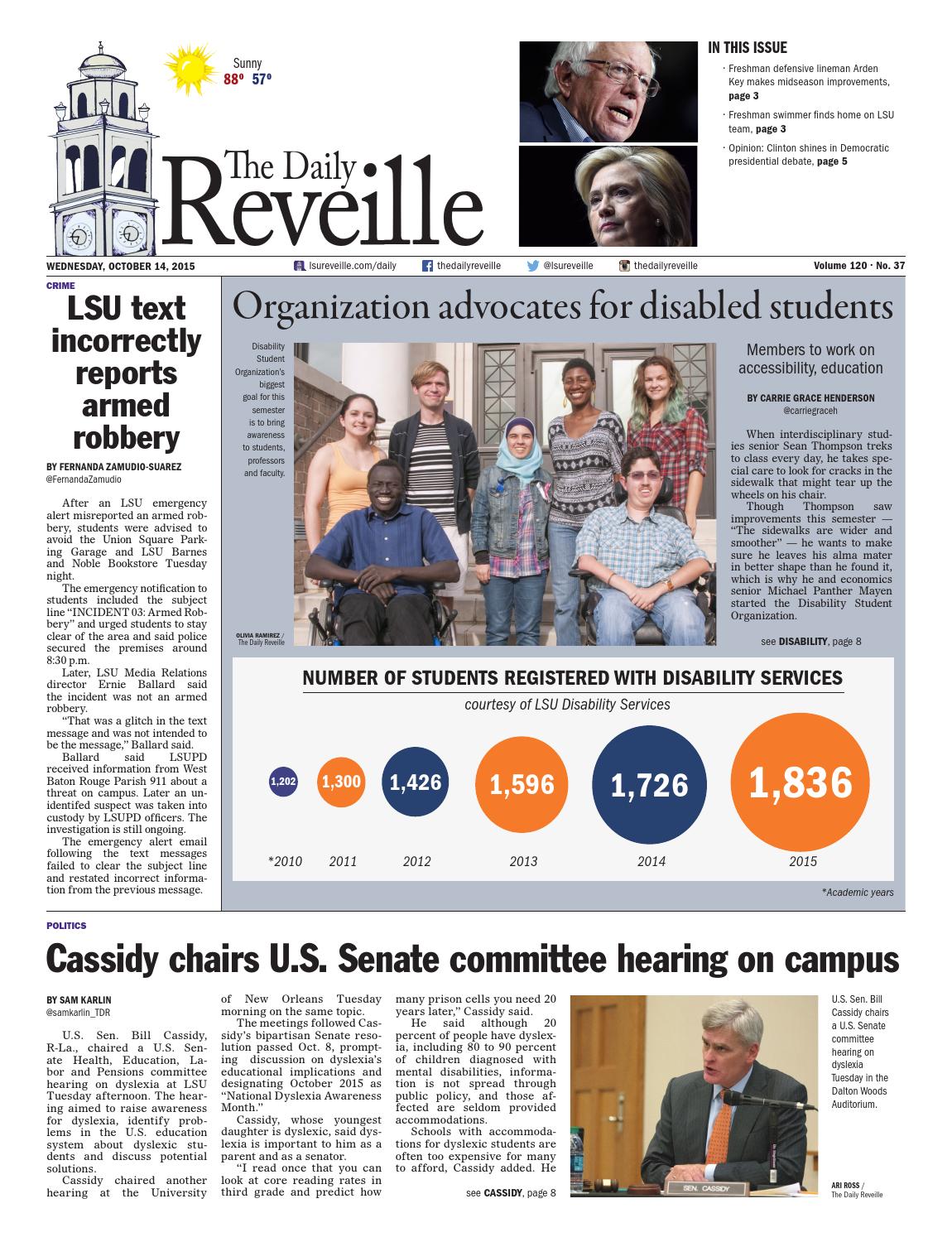 The Daily Reveille - October 14, 2015 by Reveille - Issuu