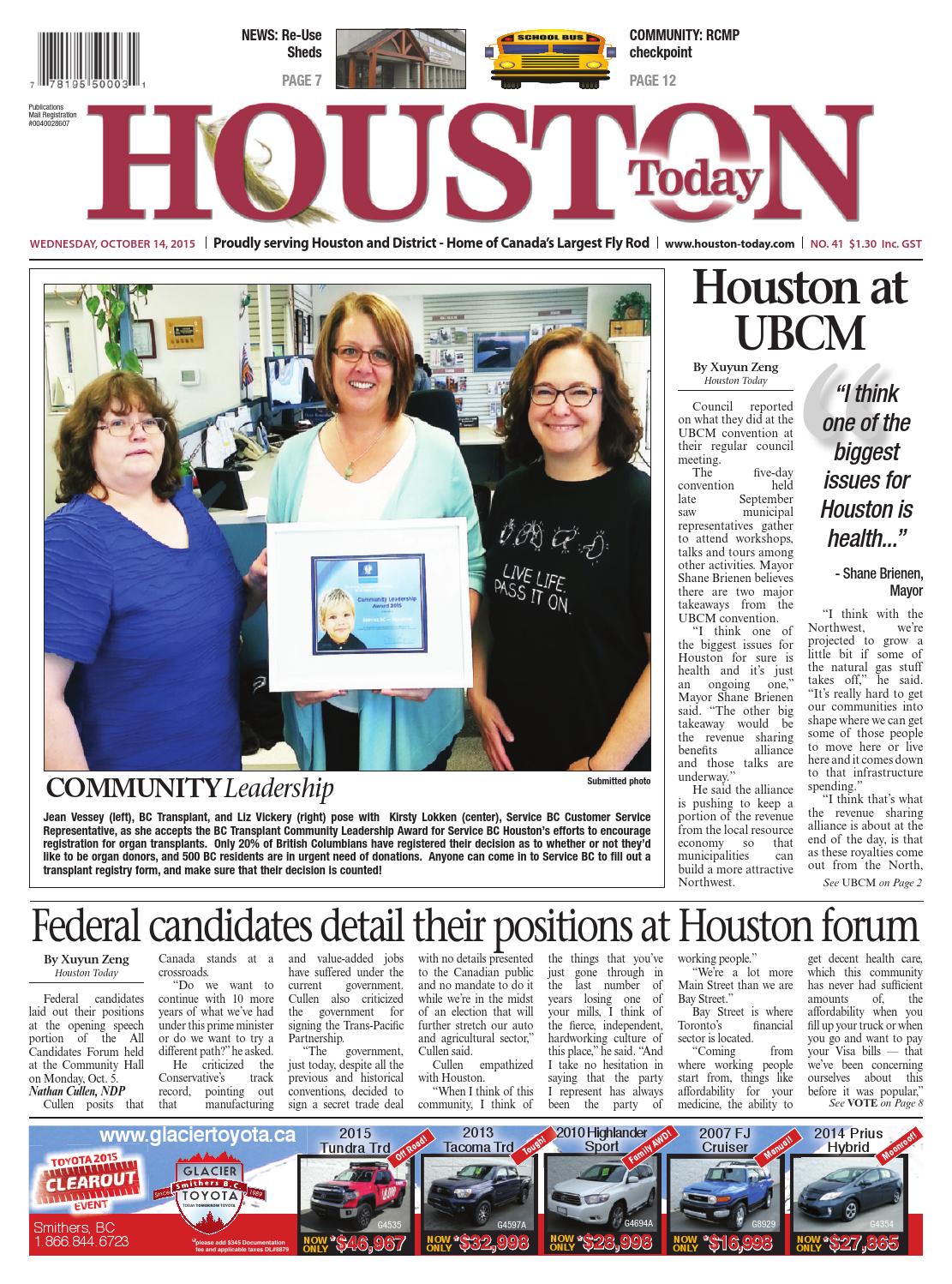 Houston Today, October 14, 2015 by Black Press Media Group - Issuu
