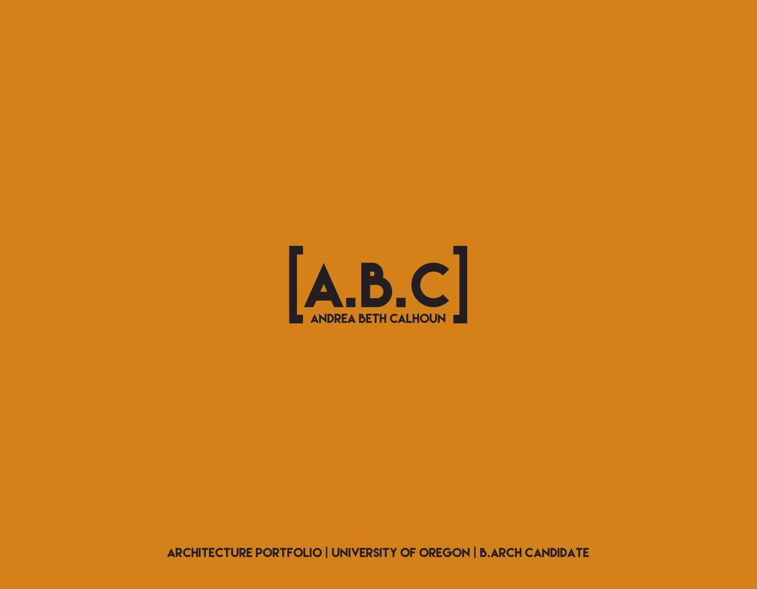 Andrea Calhoun Architecture Portfolio by Andrea Calhoun - Issuu