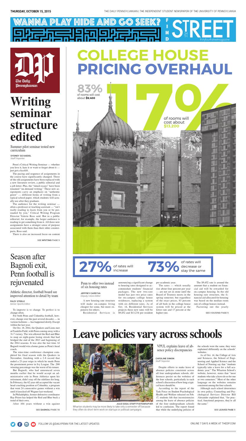 October 15, 2015 by The Daily Pennsylvanian - Issuu