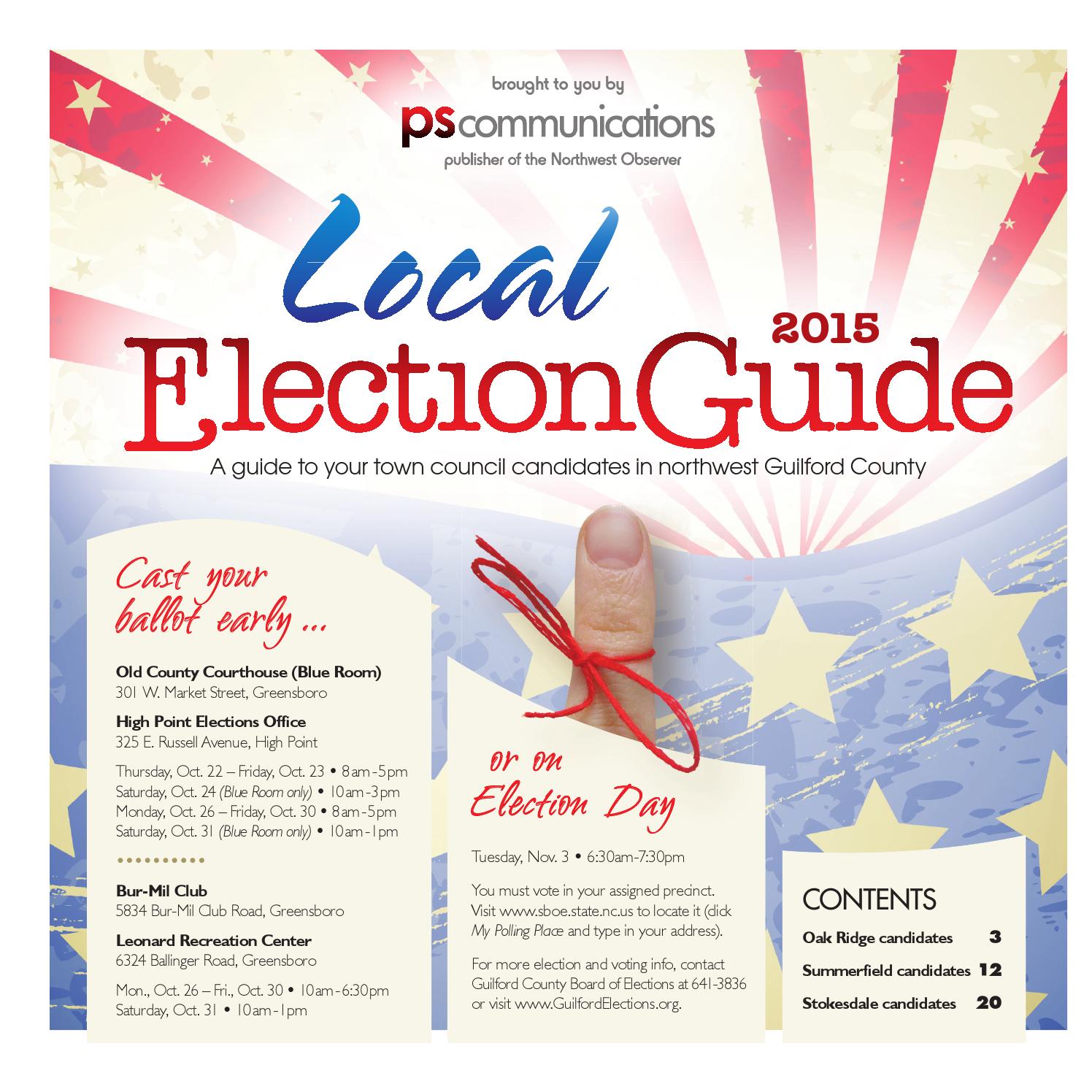Local Election Guide | 2015 by pscommunications - Issuu
