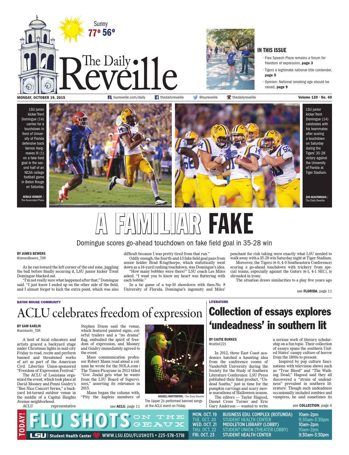 The Daily Reveille - October 19, 2015 by Reveille - Issuu