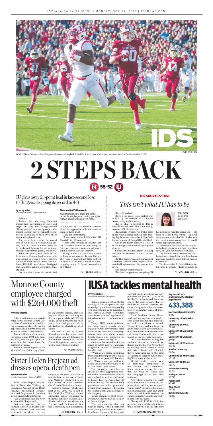 Monday, October 19, 2015 by Indiana Daily Student - idsnews - Issuu