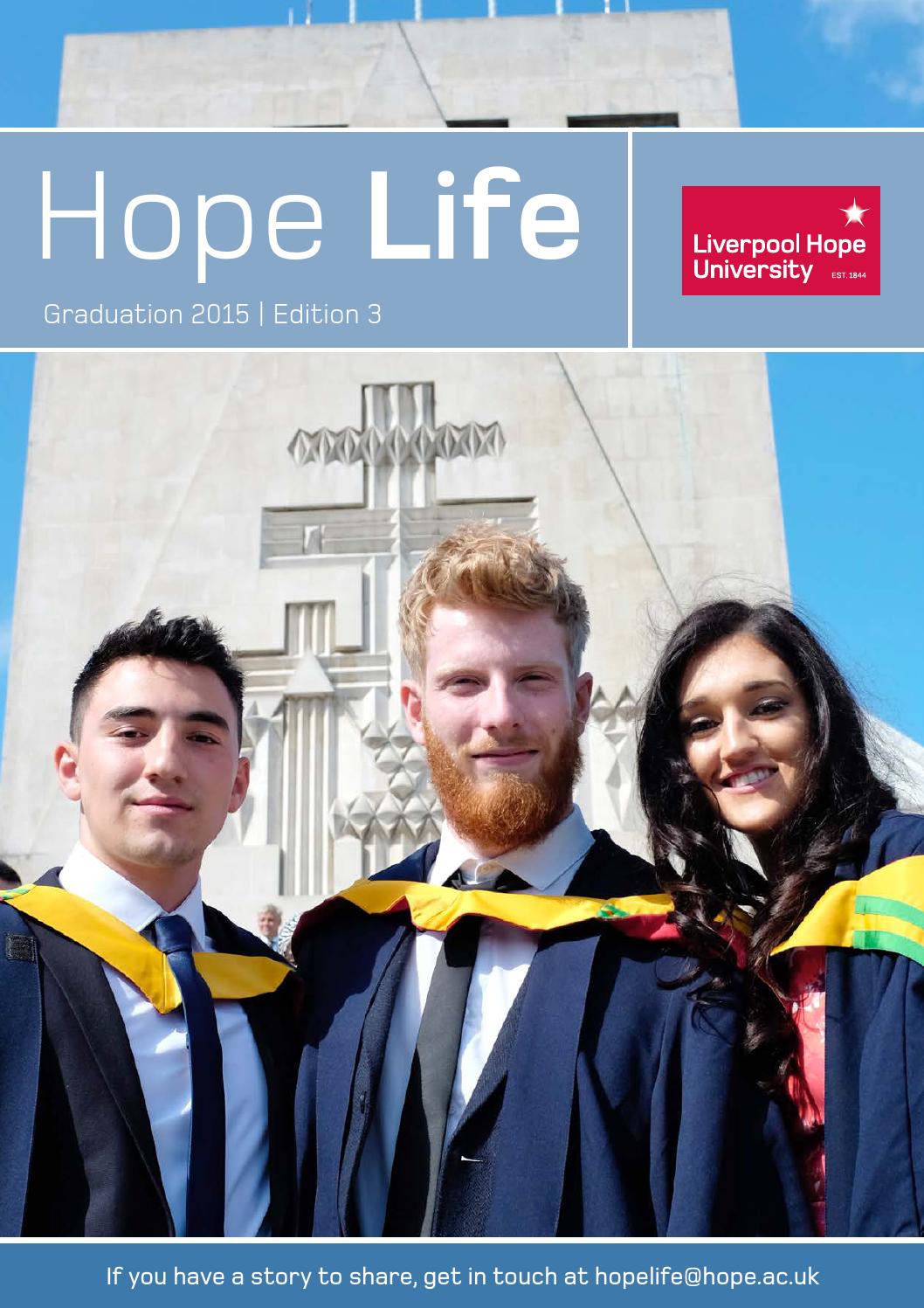 Hope Life Graduation 2015 by Liverpool Hope University - Issuu