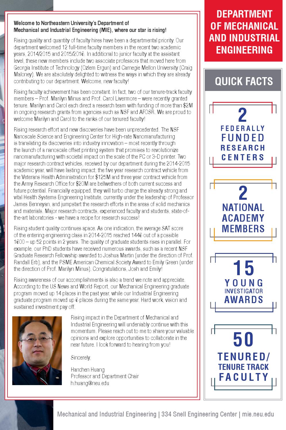 Mechanical & Industrial Engineering Scholarship Report 2014-2015 by ...