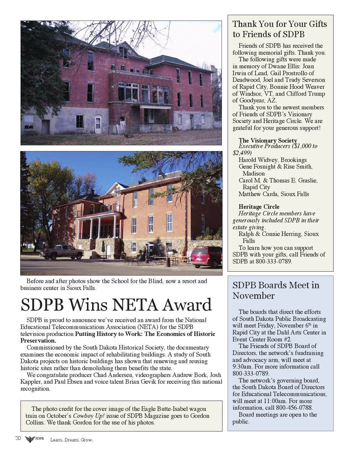 SDPB November 2015 Magazine by South Dakota Public Broadcasting - Issuu