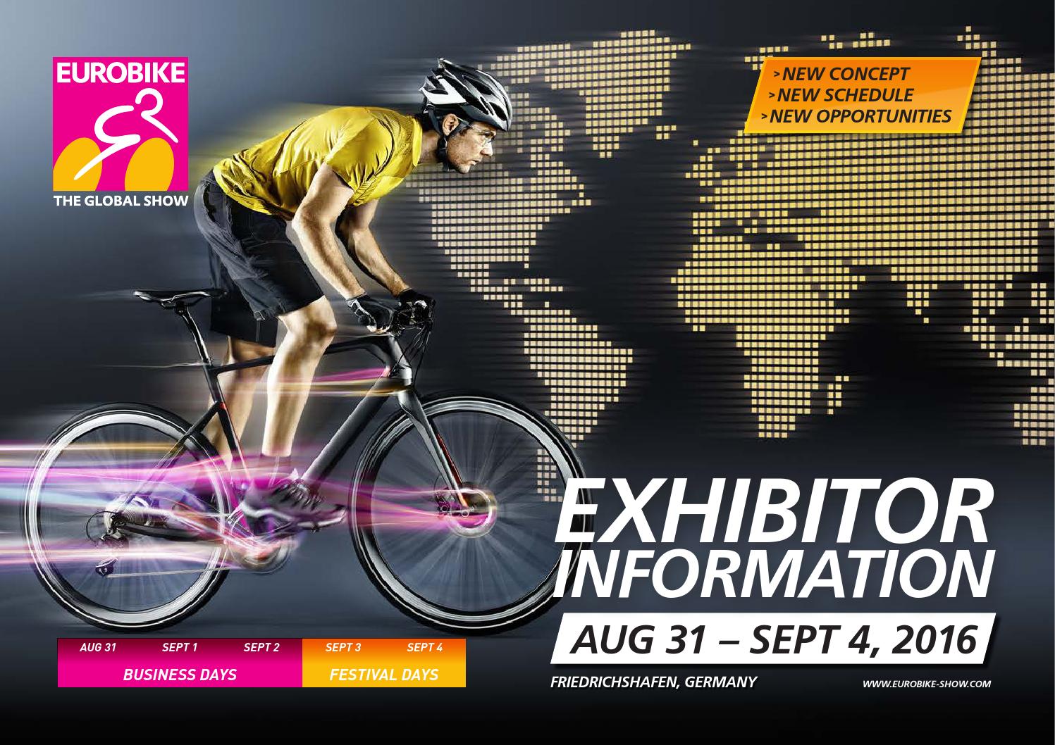 EUROBIKE 2016 | Exhibitor information by Messe Friedrichshafen - Issuu