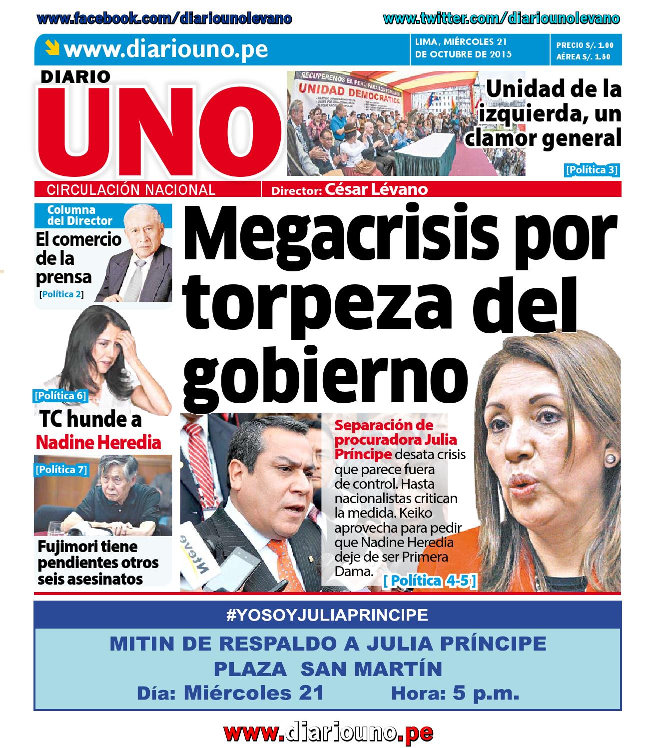 Diario UNO - 21 Octubre 2015 by Diario UNO - Issuu