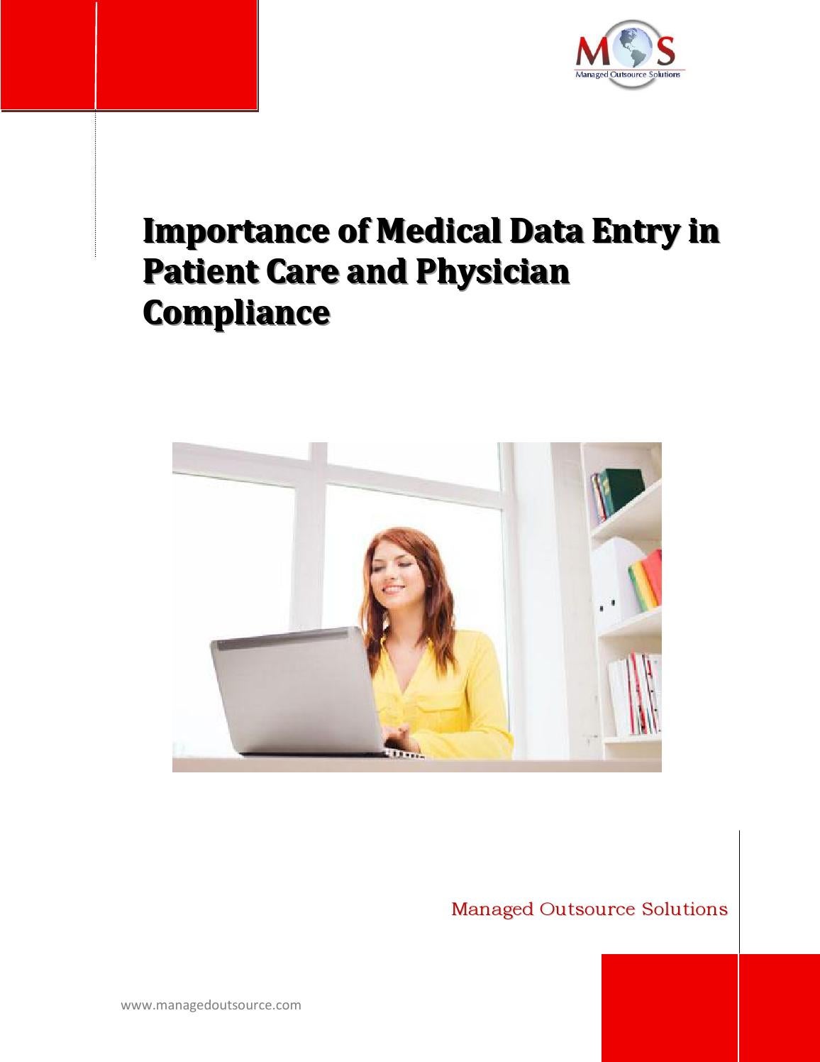 Importance of Medical Data Entry in Patient Care and Physician ...