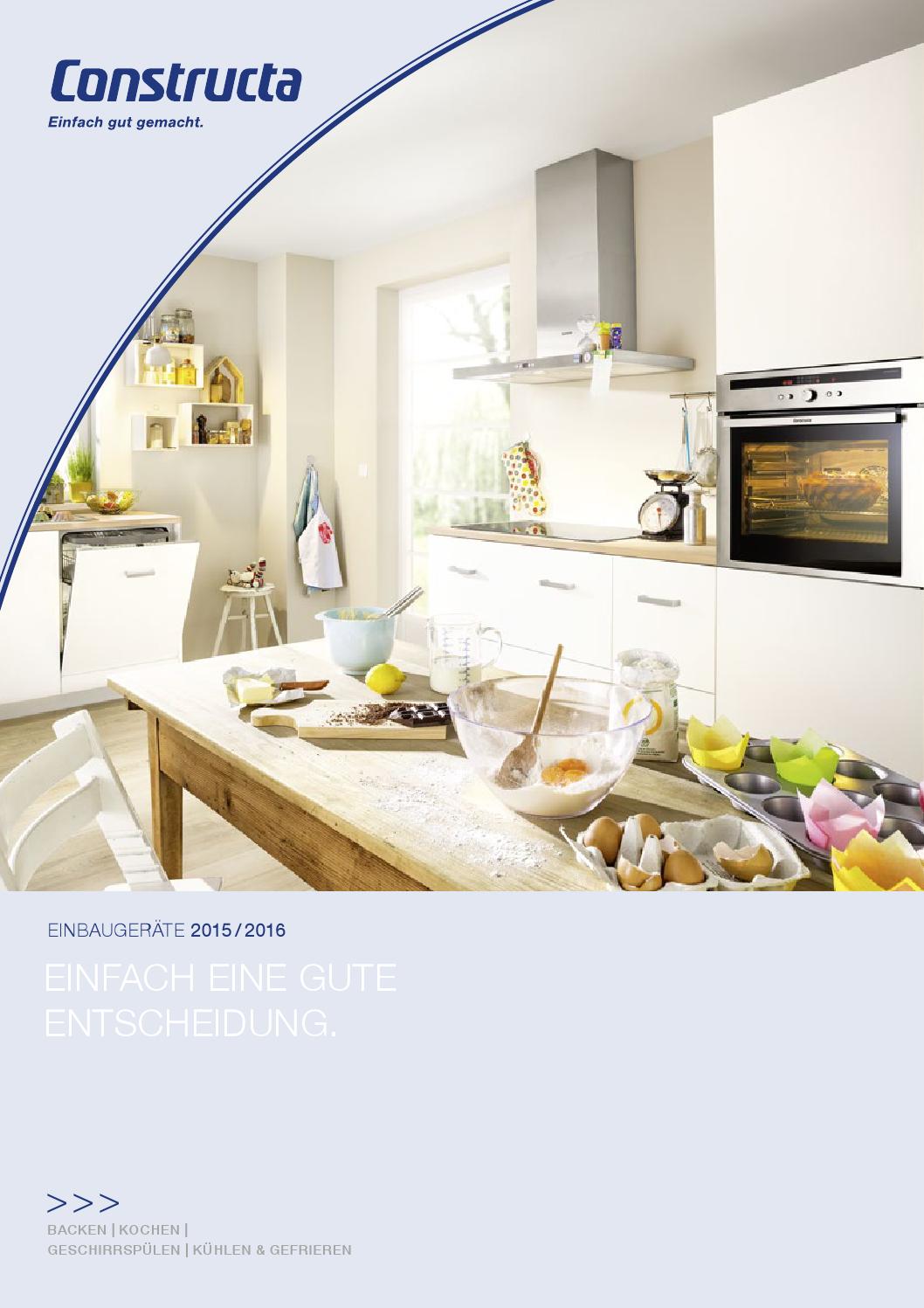 Constructa Einbaugeräte 2015/16 by Constructa - Issuu