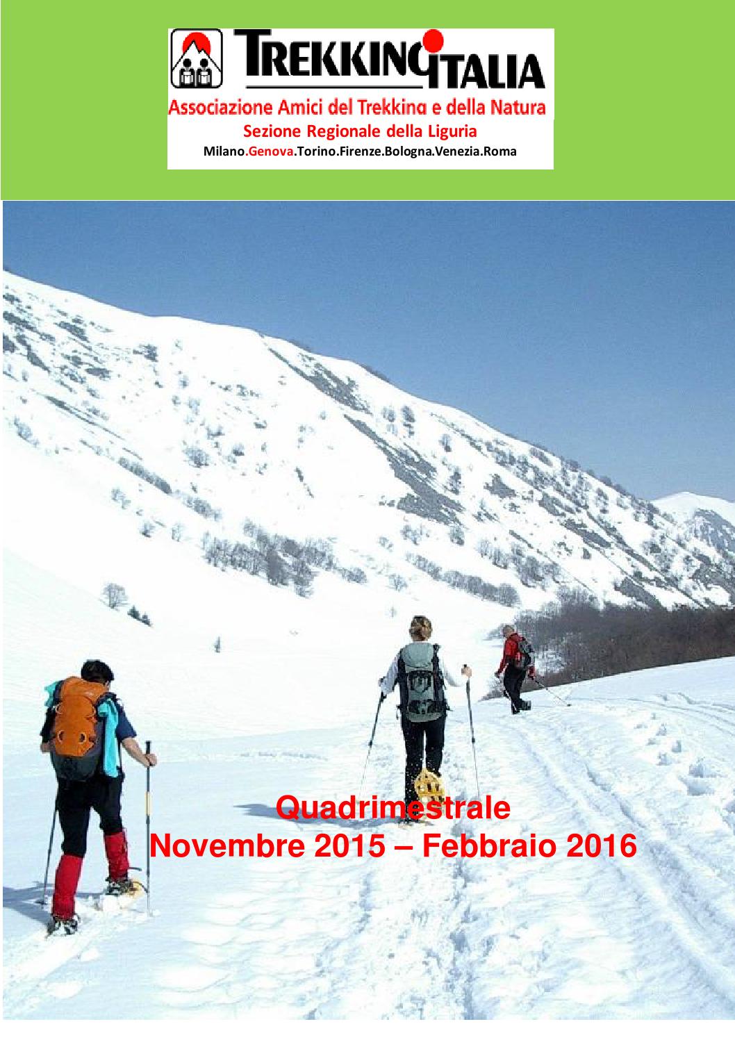 IL CATALOGO DELLA SEZIONE LIGURIA By Trekkingitalia Genova Issuu IL CATALOGO DELLA SEZIONE LIGURIA By Trekkingitalia Genova Issuu