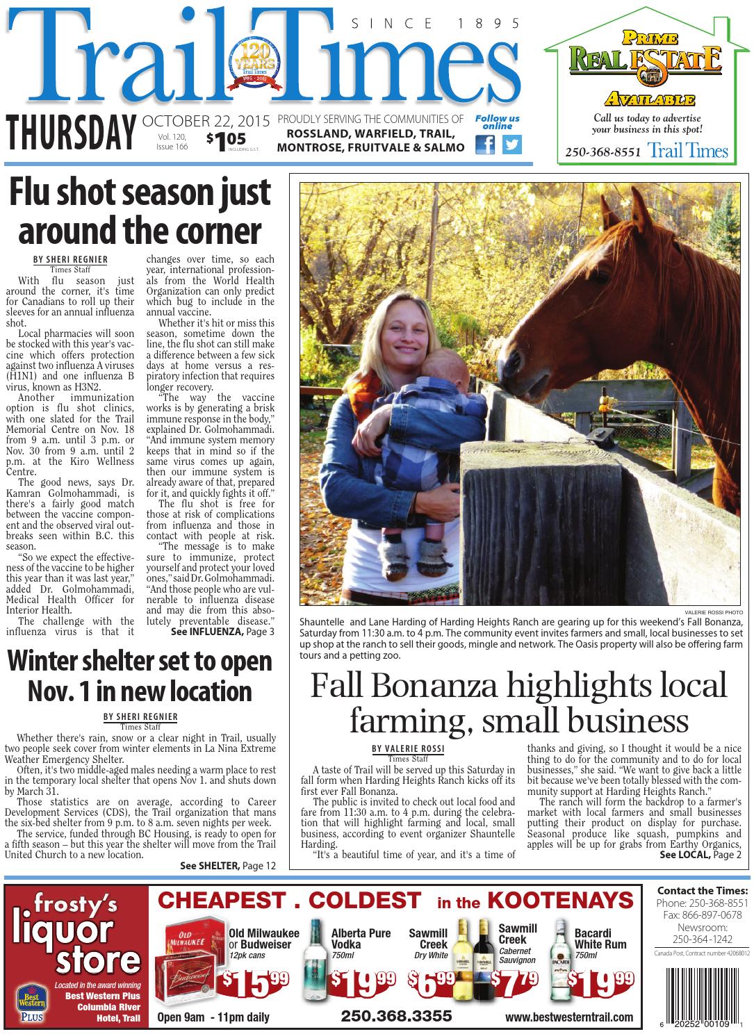 Trail Daily Times, October 22, 2015 by Black Press Media Group - Issuu