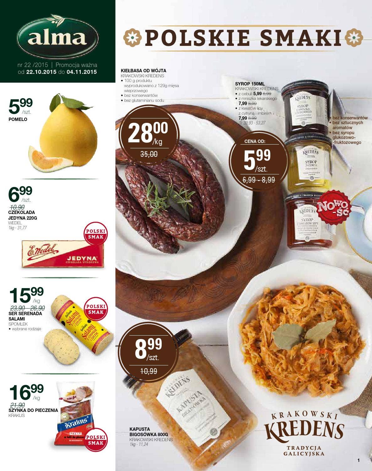 Alma gazetka od 22.10 do 04.11.2015 by iUlotka.pl - Issuu
