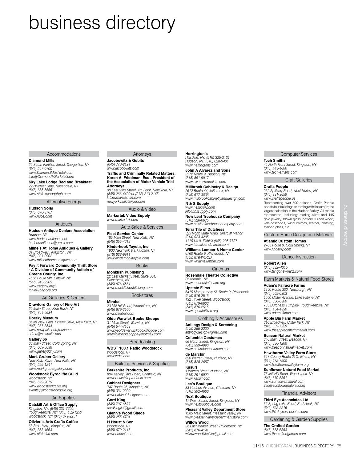 Chronogram November 2015 by Chronogram - Issuu