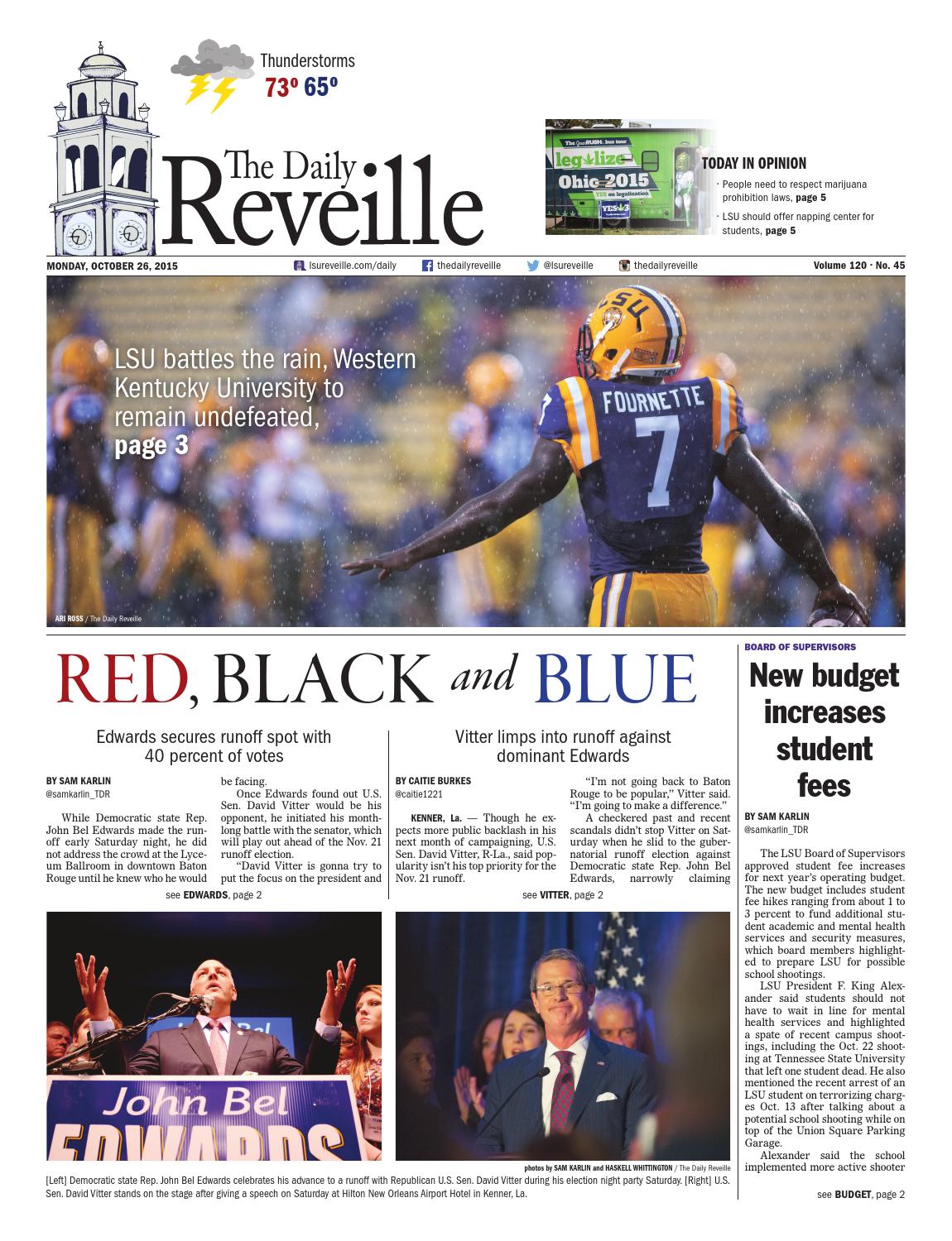 The Daily Reveille - October 26, 2015 by Reveille - Issuu