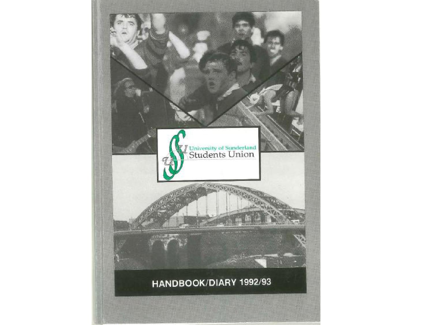 Sunderland Polytechnic Students' Union Handbook 1992-93 by Sunderland ...