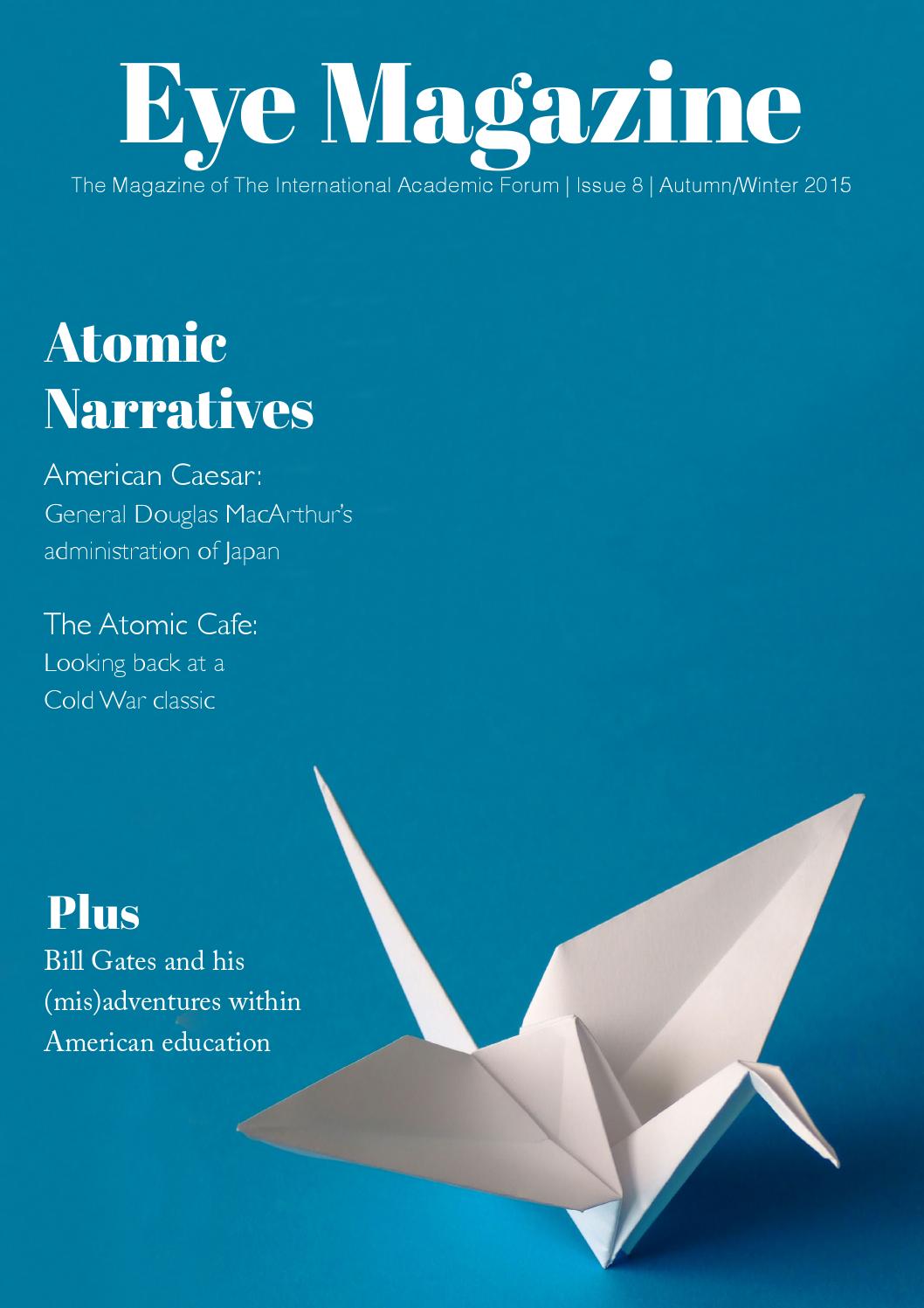 Eye magazine Issue 8 by IAFOR - Issuu