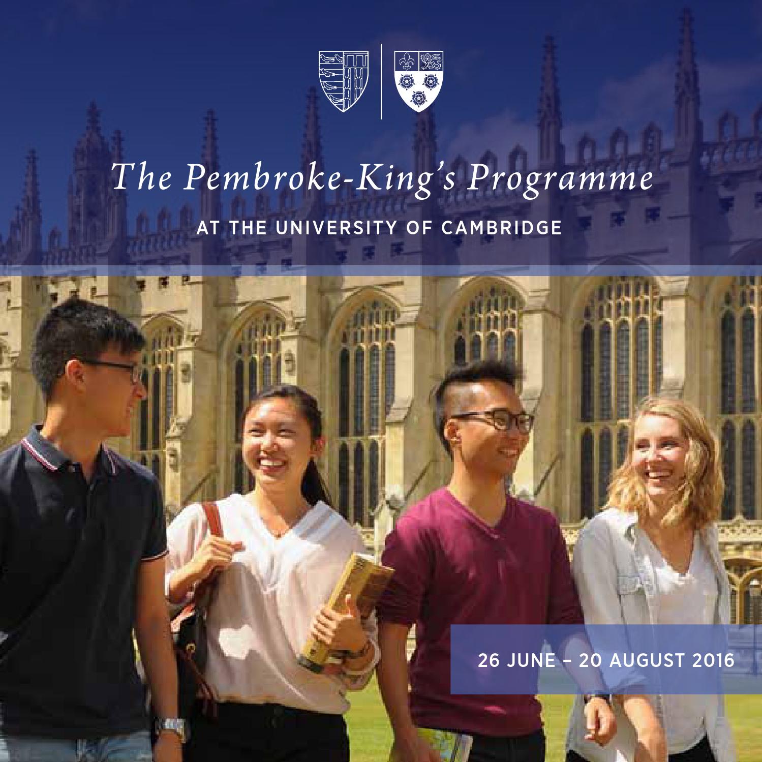 Pembroke-King's Programme 2016 by Pembroke College Cambridge - Issuu