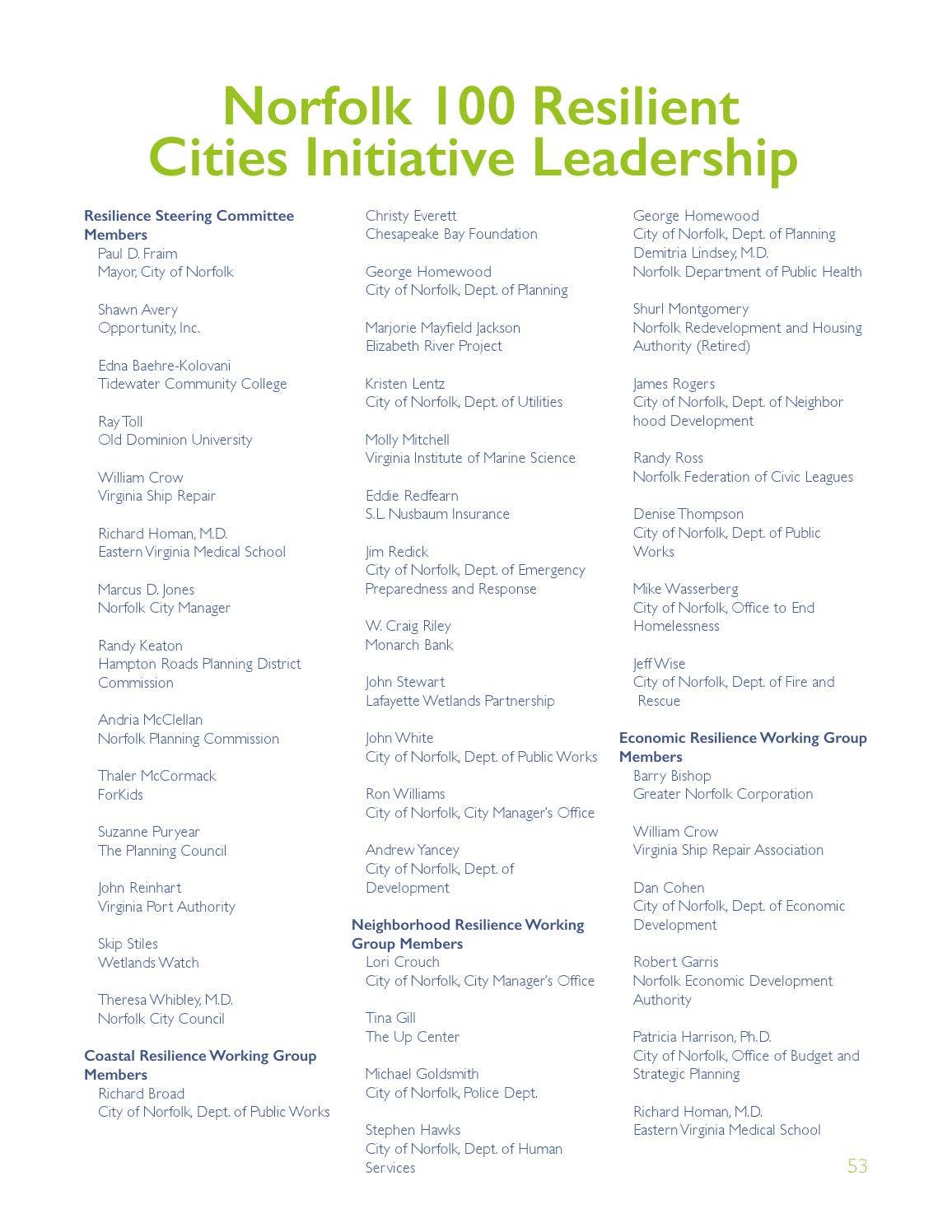 Norfolk’s Resilience Strategy by City of Norfolk - Issuu