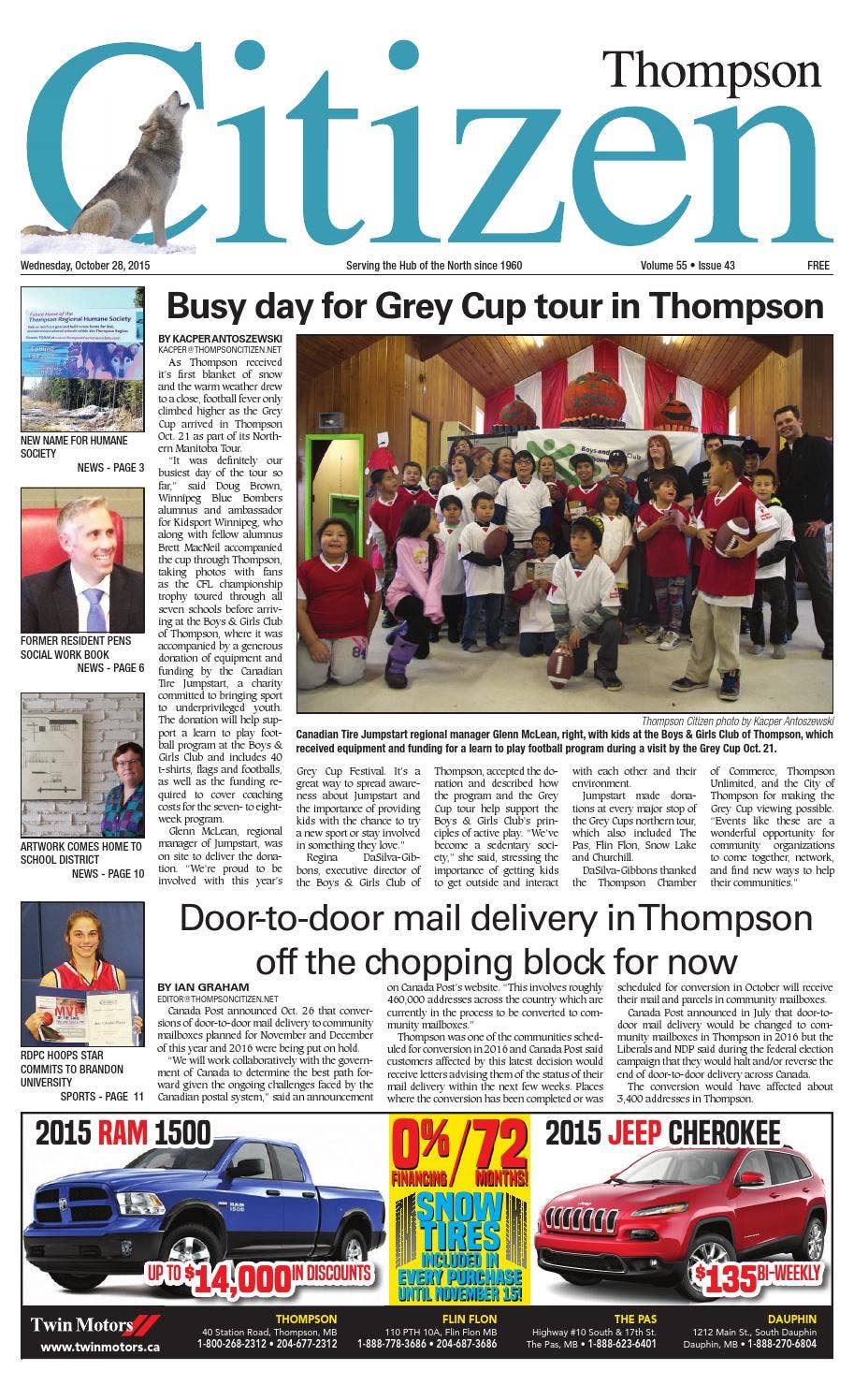 October 28 2015 by Thompson Citizen - Issuu