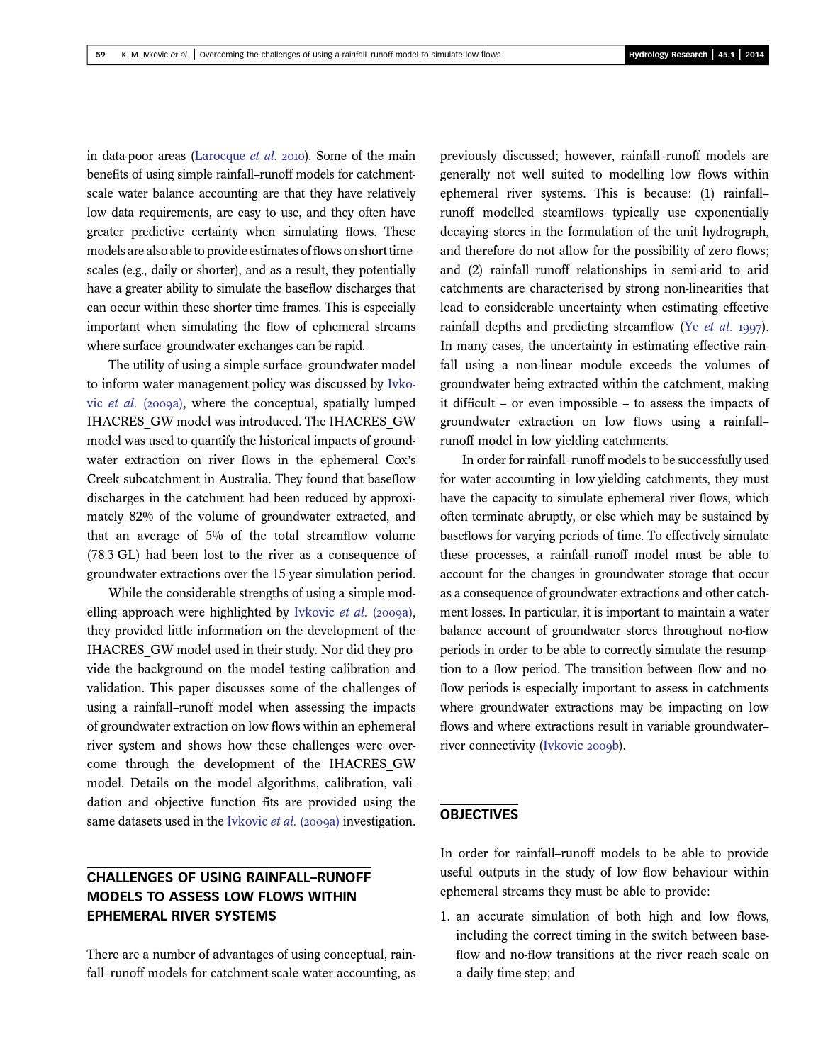 Hydrology Research sample issue by IWA Publishing - Issuu