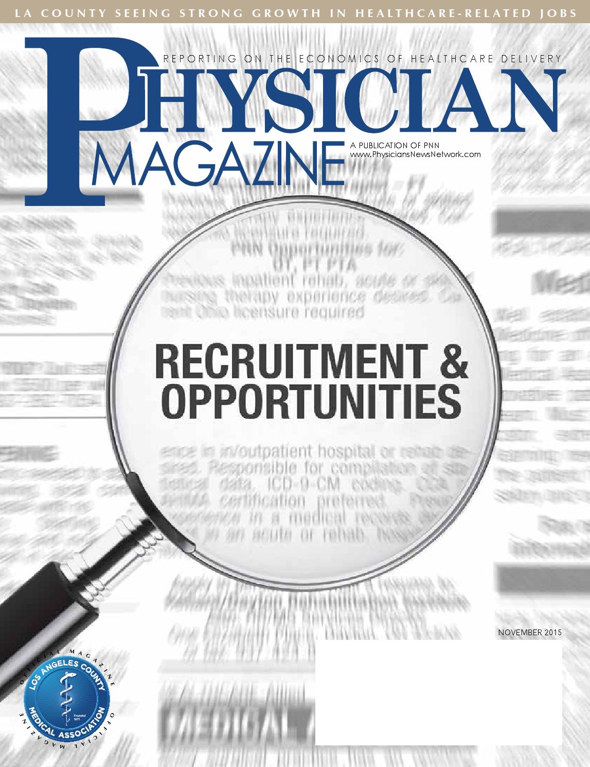 November 2015 | Physician Magazine by Los Angeles County Medical ...