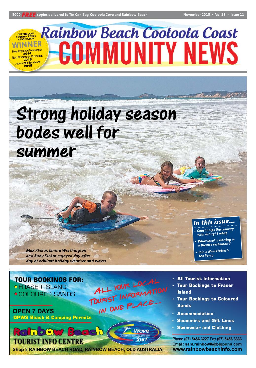 Rainbow Beach Community News November 2015 by Rainbow Beach Community ...