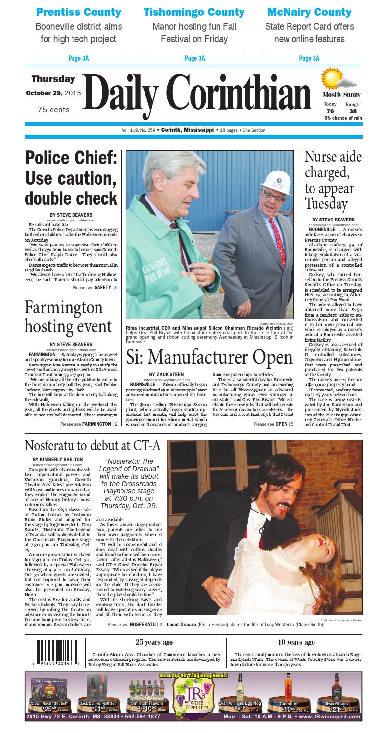 102915 daily corinthian by Daily Corinthian - Issuu